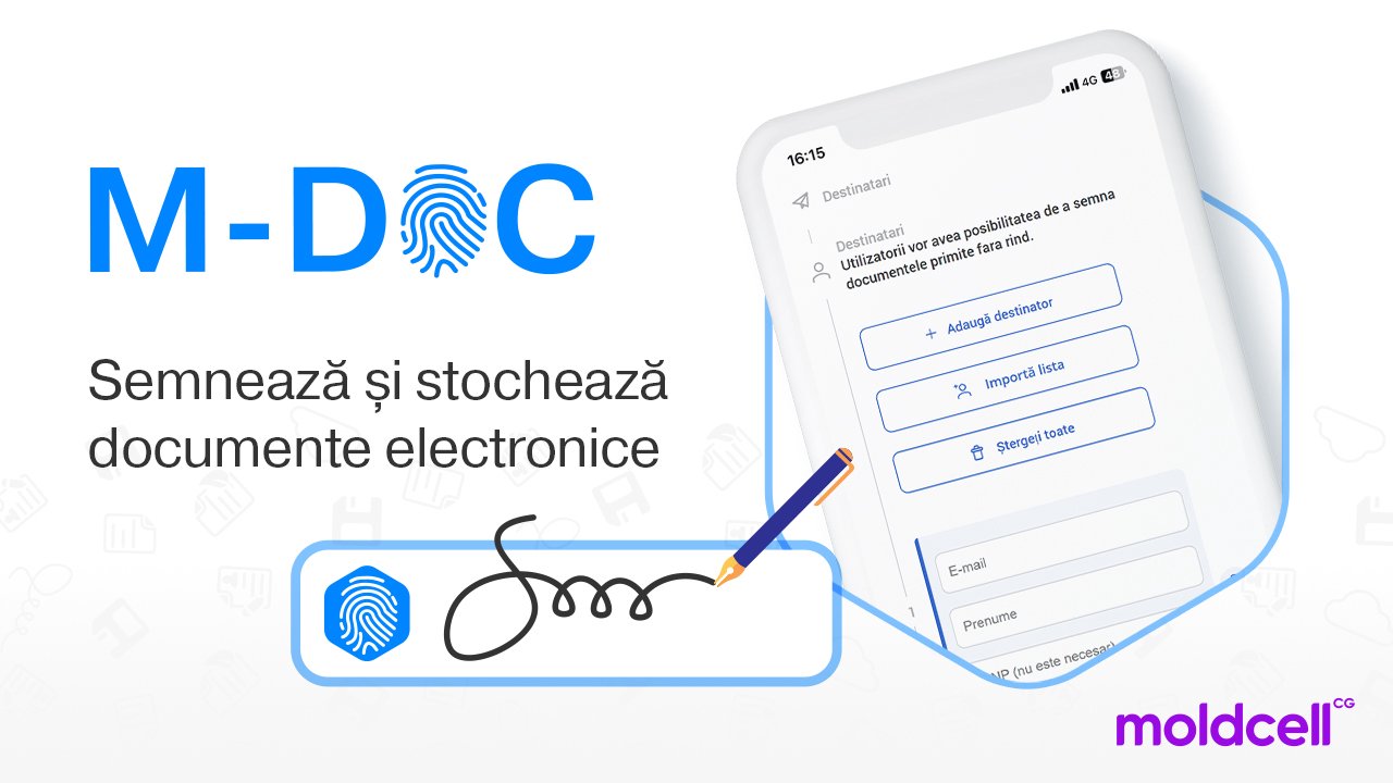 Soluția M-DOC de la Moldcell, acum disponibilă și pentru clienții și ...