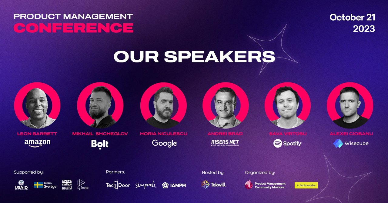 Product Management Conference 2023: Speakeri de la Google, Amazon, Spotify, Bolt vin în premieră ...