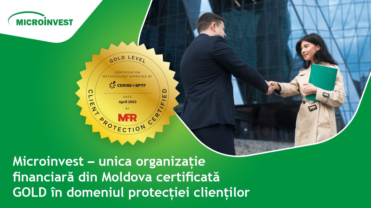 GOLD în domeniul protecției clienților – Microinvest unica organizație ...