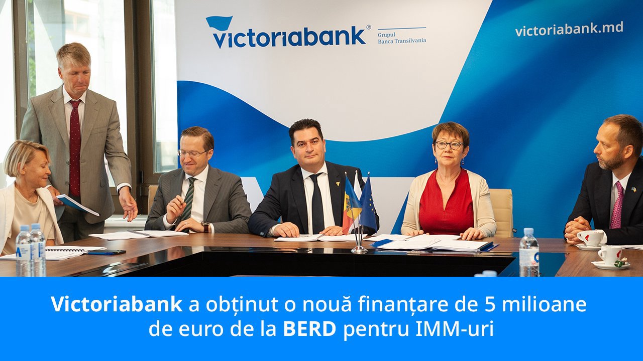 Victoriabank obține o nouă finanțare de 5 milioane de euro de la BERD ...