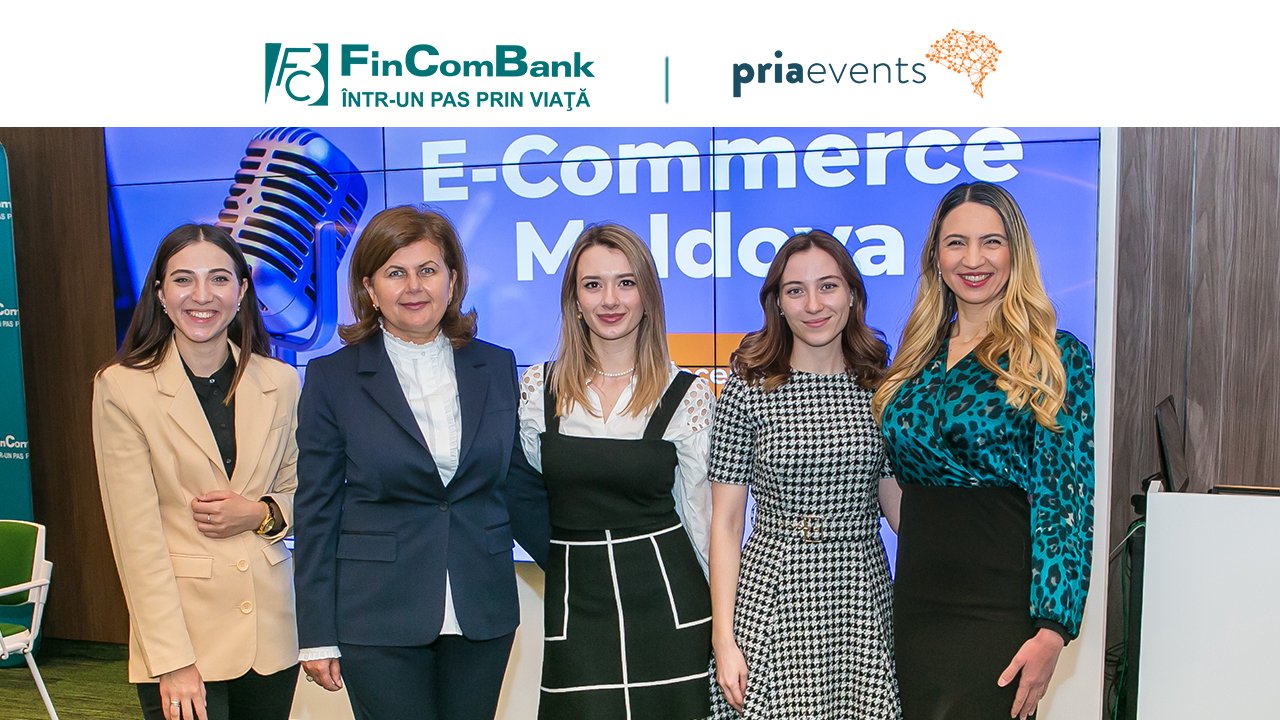 Despre comerțul electronic la FinComBank în cadrul conferinței PRIA E-Commerce Moldova